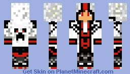 White/Black Assassins Minecraft Skin