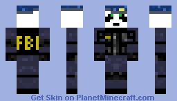 FBI Panda Minecraft Skin