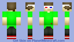 Green Shirt Minecraft Skin