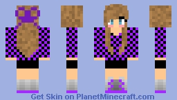Checkered Girl skin Minecraft Skin