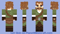 Green-Robed Dwarf Minecraft Skin