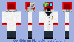 evil scientist bot Minecraft Skin