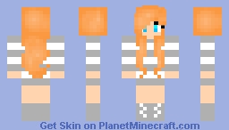 Cute Ginger Hair Girl Minecraft Skin