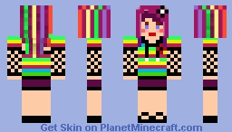 Weird Rainbow Minecraft Skin