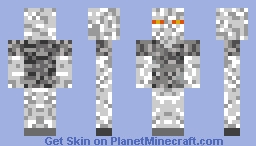 Ghost [Orange Eyes] Minecraft Skin