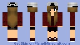 Red trainer girl.. Minecraft Skin