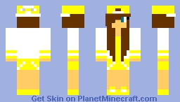 Yellow Tommy Girl Minecraft Skin