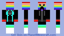 Colorful Creeper Minecraft Skin