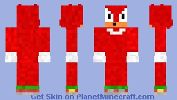 Knuckles The Echidna (Sonic The Hedgehog) - Minecraft 1.7+ Skin ...