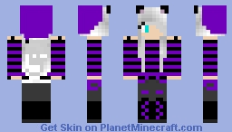 purple emo Minecraft Skin