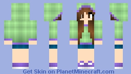 green girl Minecraft Skin