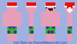 derpy Christmas Patrick Minecraft Skin