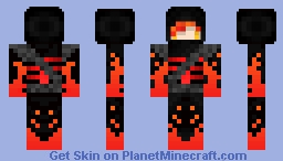 Fire Ninja (Elemental Series) ~ Maya ー(￣～￣)ξ Minecraft Skin