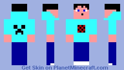 Light Blue Man Minecraft Skin