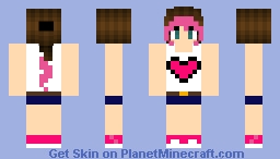 Girl Heart Minecraft Skin