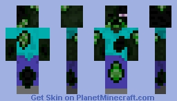 Creeper/Enderman infected Zombie Minecraft Skin