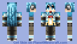 Blue Hair Minecraft Skin