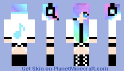 Rainbow Dj Girl Minecraft Skin