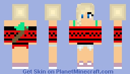 Hunger Games Axe girl *very popular Minecraft Skin