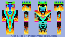 Weird Amazing Elemental Guy HD Minecraft Skin