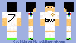 Cristiano Ronaldo Real Madrid Minecraft Skin