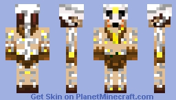 Bone Gold Indian Minecraft Skin