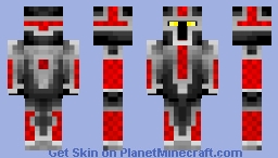 Red Armour Knight Minecraft Skin