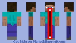 Steve is IDIOT Minecraft Skin