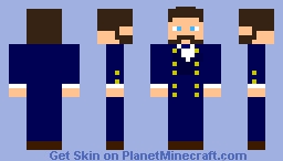 Ulysses S. Grant (No shading, sorry) Minecraft Skin