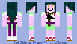 Tohoku Zunko from Voiceroid/Vocaloid! (3d hair) Minecraft Skin