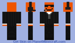 Orange Agent Minecraft Skin