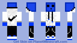 Blue Nike Slime Minecraft Skin