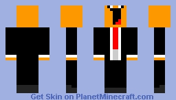 Mar's Orange Classy Derp Minecraft Skin