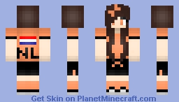 cσσƖgιяƖ - Dutch Soccer/Football Girl (The Netherlands) Minecraft Skin