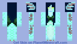 Female fish-person Minecraft Skin