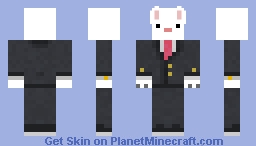 Bunny in tuxedo Minecraft Skin
