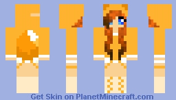 girl in fox outfit Minecraft Skin
