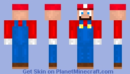 Mario Minecraft Skin