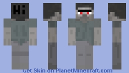 Gray Steve-Bear Steve Minecraft Skin