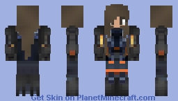 Blaze Armor (Female) Minecraft Skin