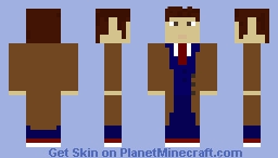 the tenth doctor long coat Minecraft Skin