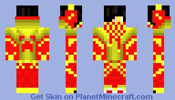 Cool Fire Guy Minecraft Skin