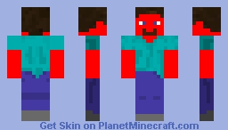 Red Steve Minecraft Skin