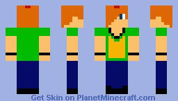 Red Mo-Hawk guy Minecraft Skin