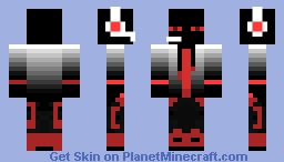 Red EnderMan Gamer Minecraft Skin