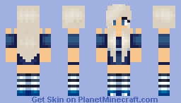 Blue Dress Minecraft Skin