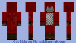 Red Assassin with Hood and Mask Minecraft Skin