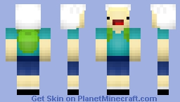 Finn the Human (3D Backpack) Minecraft Skin