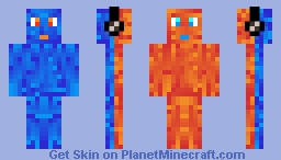 Lava/Water Man Minecraft Skin