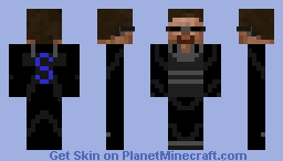 Serious Steve Minecraft Skin